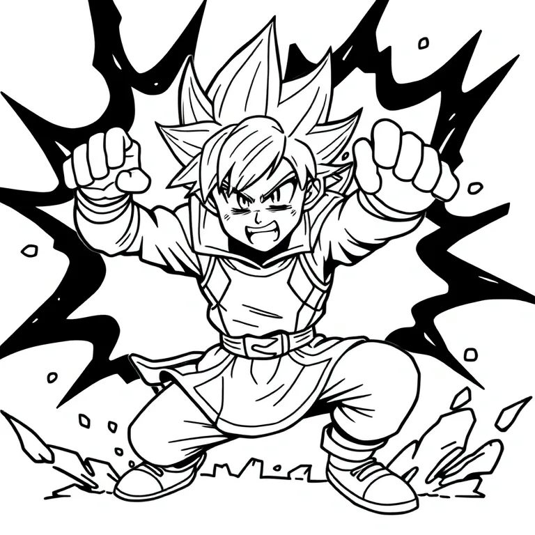 Bakugo Coloring Pages For Kids - Printable & Free!