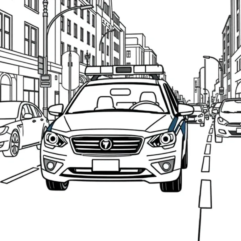 Cop Coloring Pages For Kids - Printable & Free!