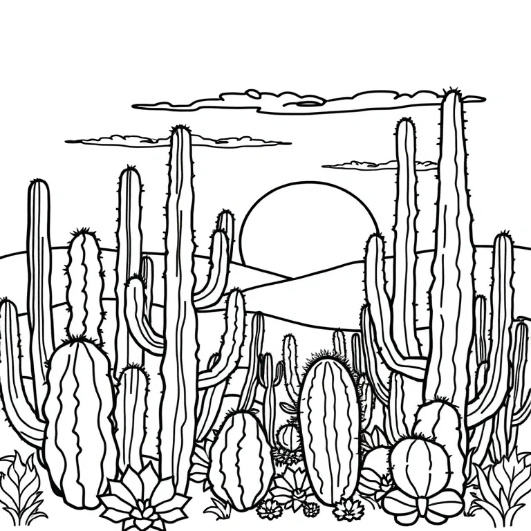 Desert Coloring Pages For Kids - Printable & Free!