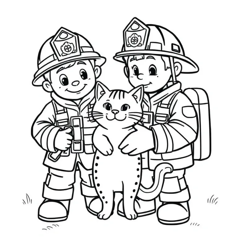Firemen Coloring Pages For Kids - Printable & Free!