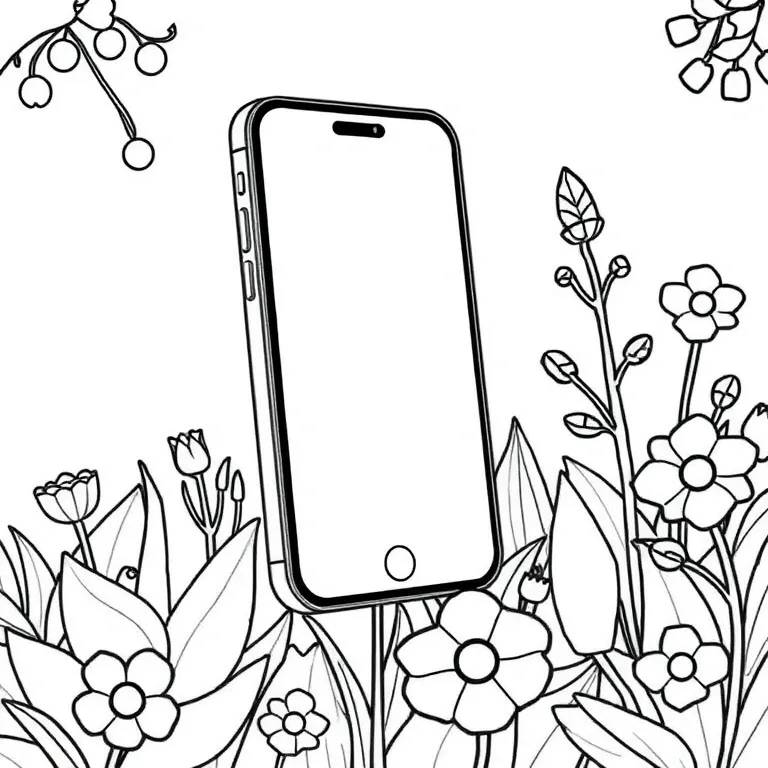 Iphone Coloring Pages For Kids - Printable & Free!