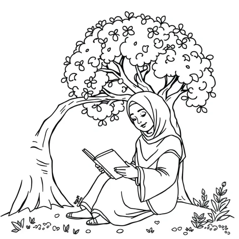 Muslimah Coloring Pages For Kids - Printable & Free!