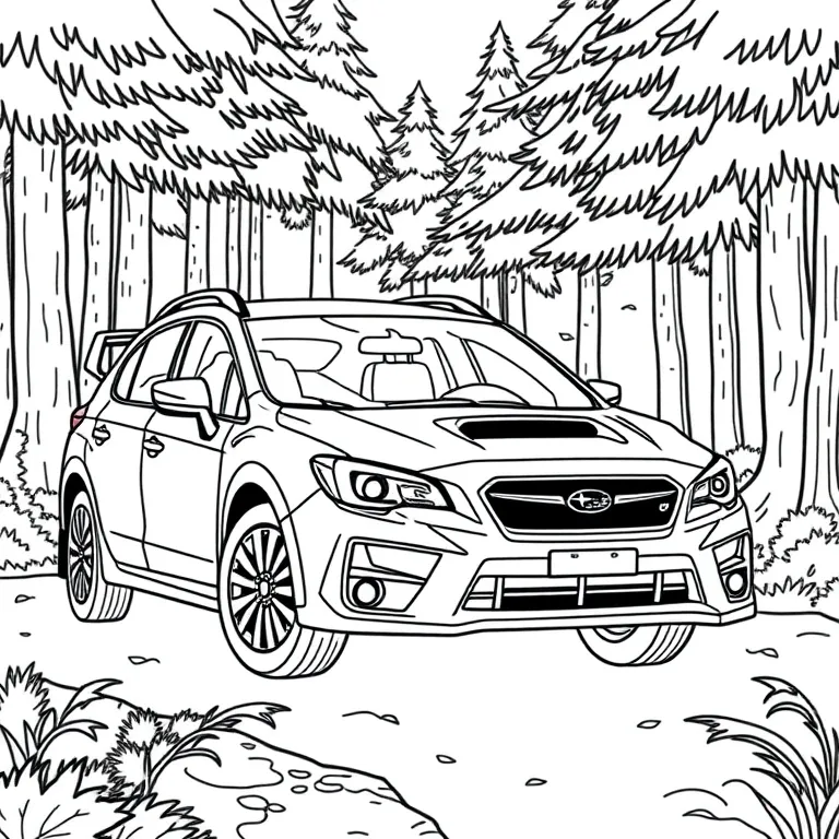 Subaru Coloring Pages For Kids - Printable & Free!