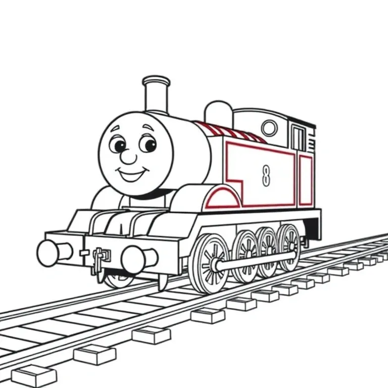 Thomas Coloring Pages For Kids - Printable & Free!